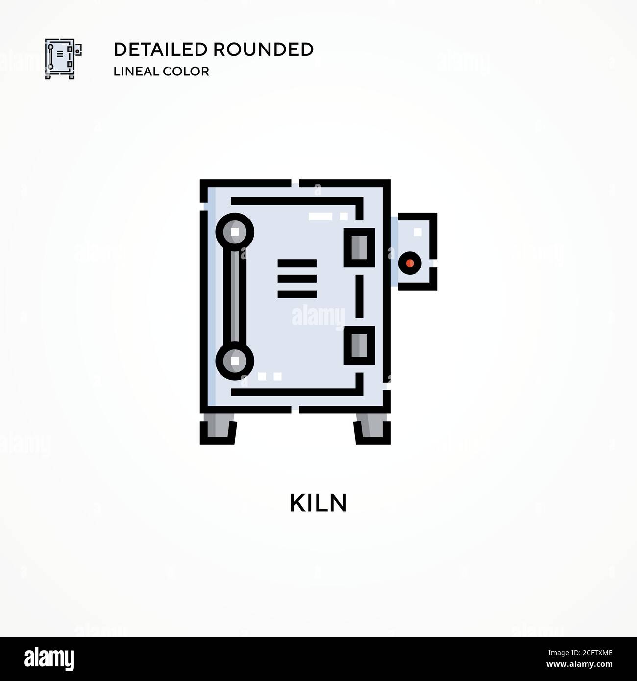 Kiln vector icon. Modern vector illustration concepts. Easy to edit and ...