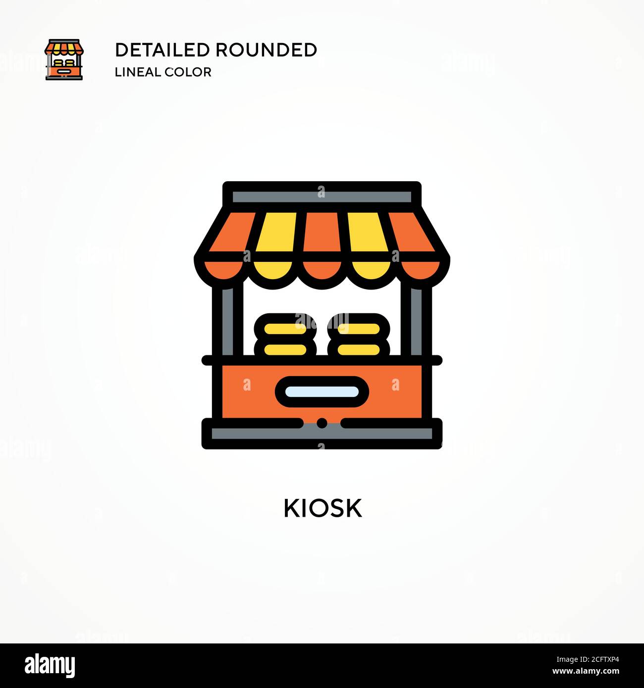 Kiosk vector icon. Modern vector illustration concepts. Easy to edit ...