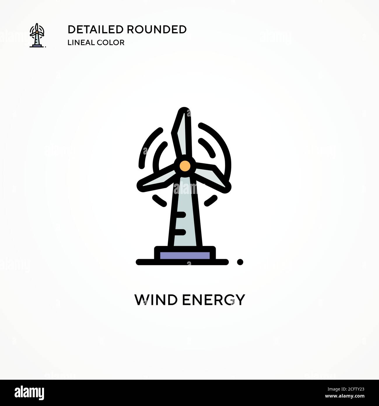 Offshore wind turbine vector vectors Stock Vector Images - Alamy