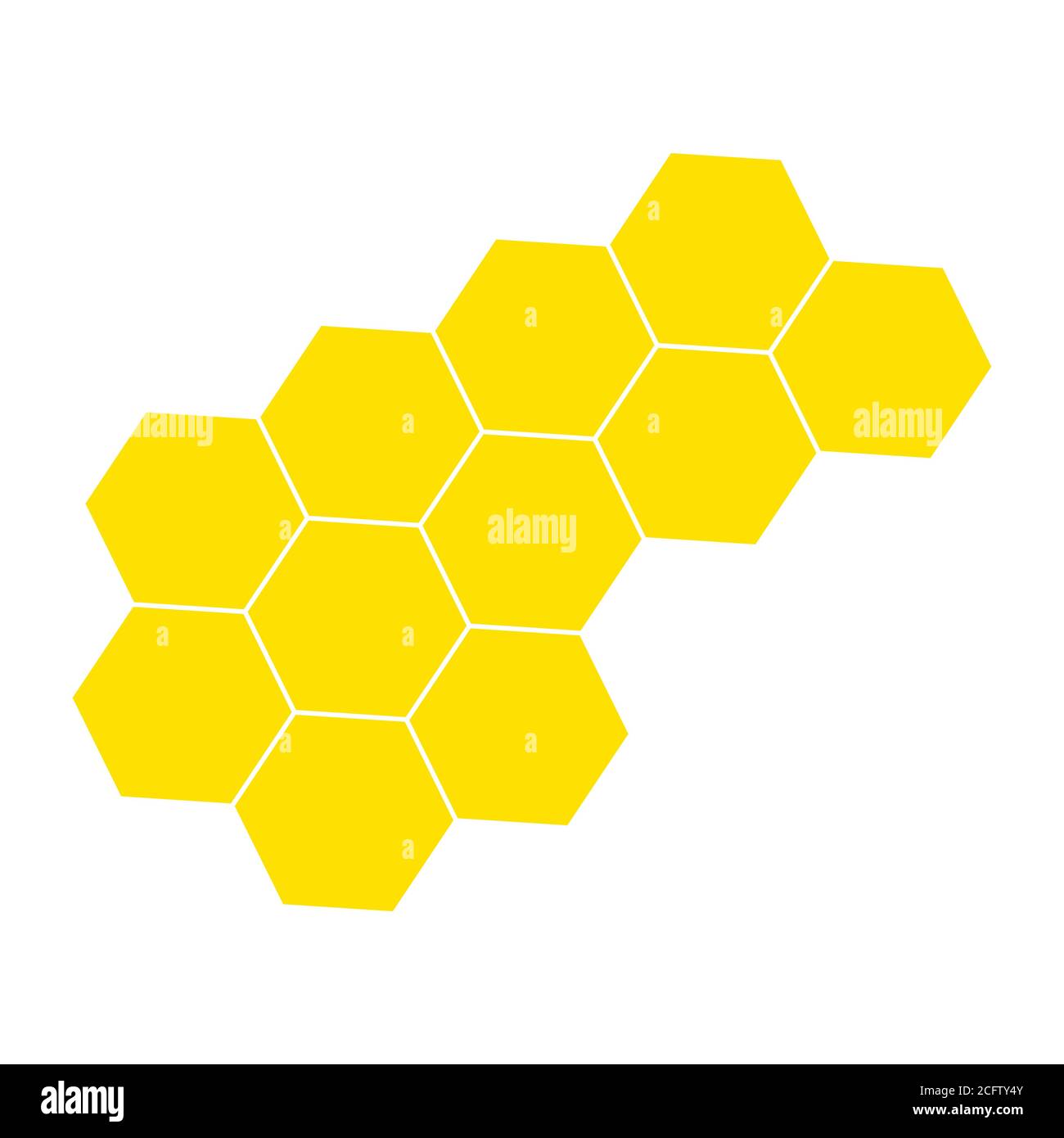 Gold honey in honeycomb Stock Vector Images - Alamy