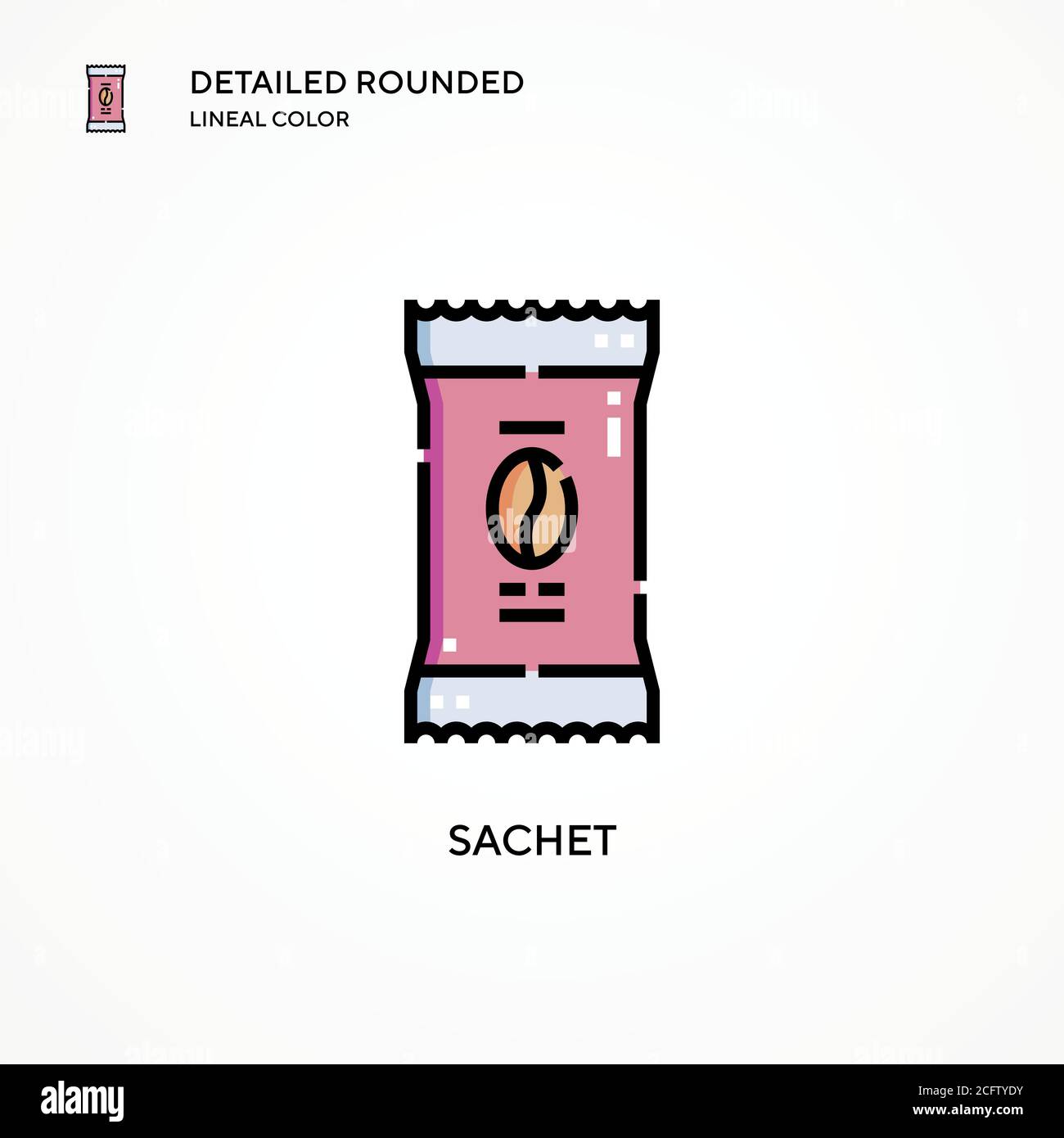Sachet vector icon. Modern vector illustration concepts. Easy to edit ...