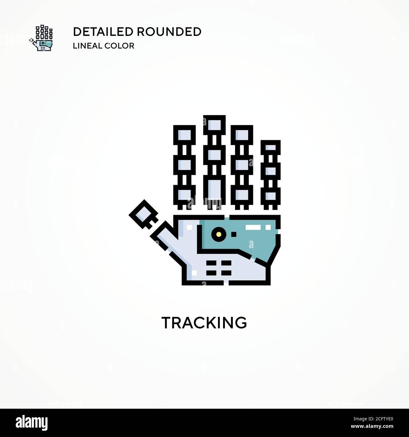 Tracking vector icon. Modern vector illustration concepts. Easy to edit ...