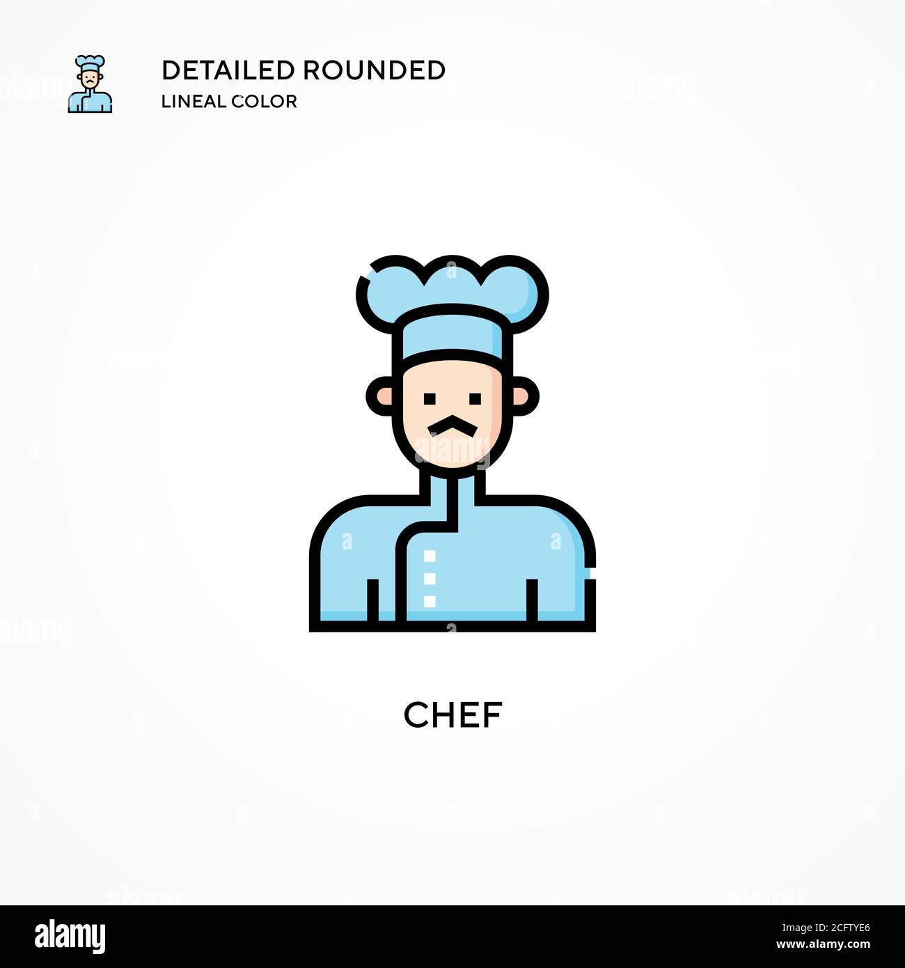 Chef vector icon. Modern vector illustration concepts. Easy to edit and ...