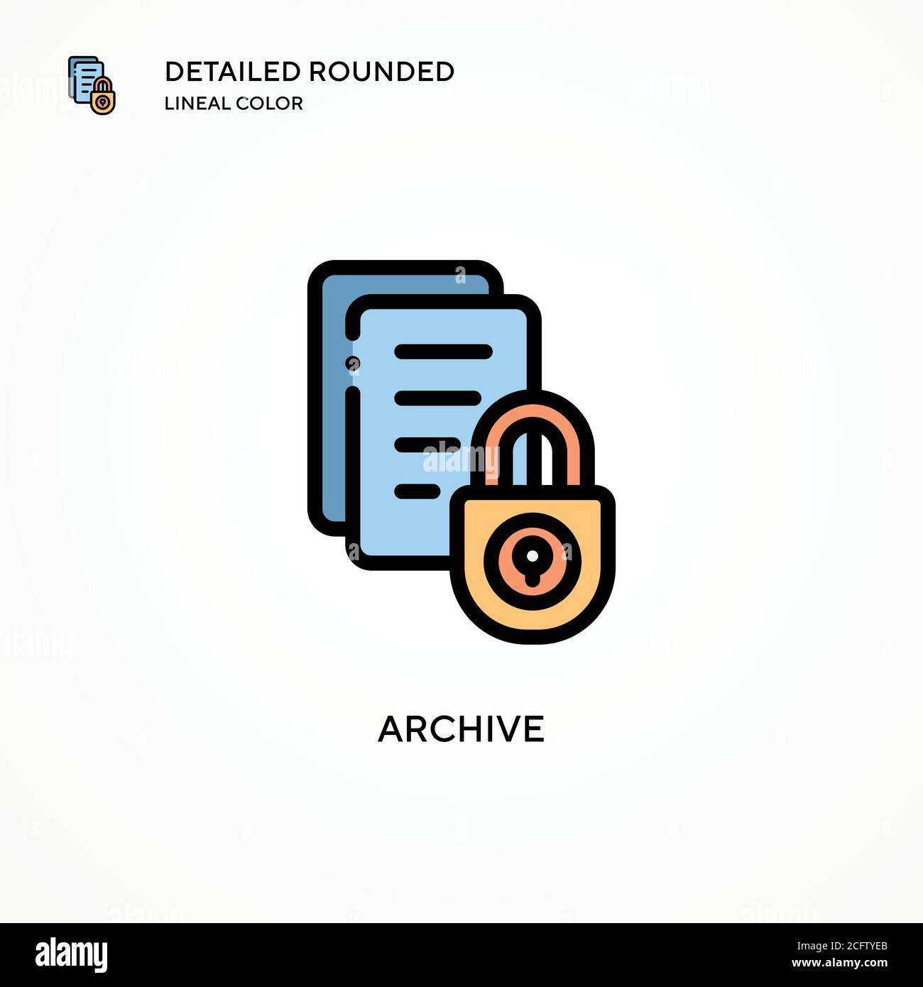 Archive vector icon. Modern vector illustration concepts. Easy to edit ...