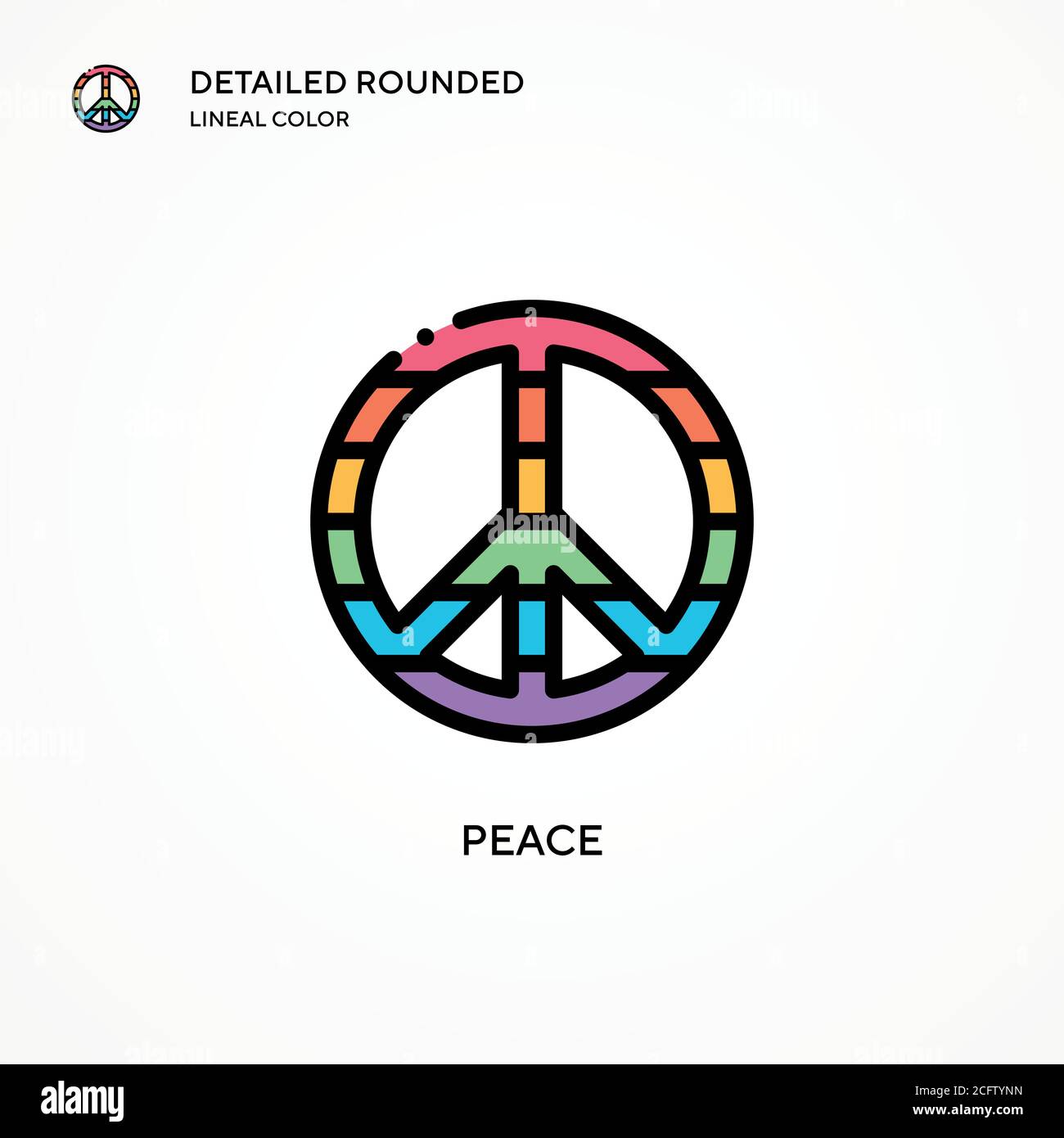 Peace vector icon. Modern vector illustration concepts. Easy to edit ...