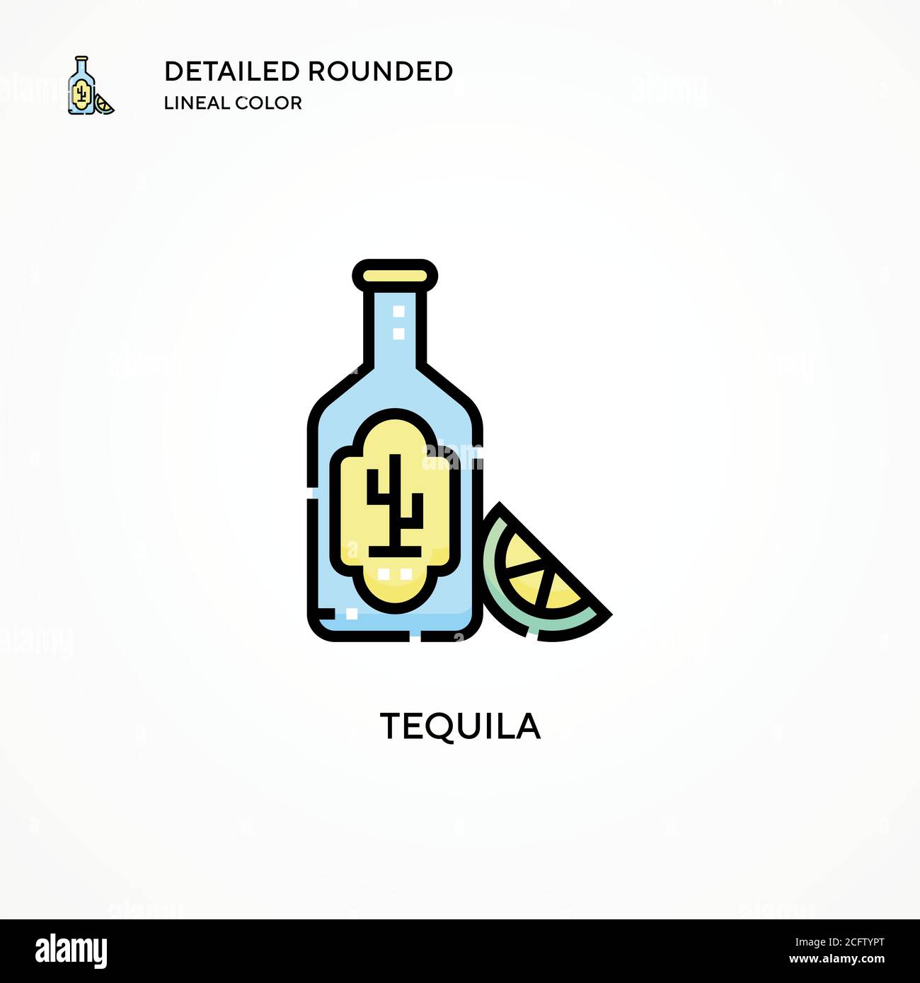 Tequila vector icon. Modern vector illustration concepts. Easy to edit ...