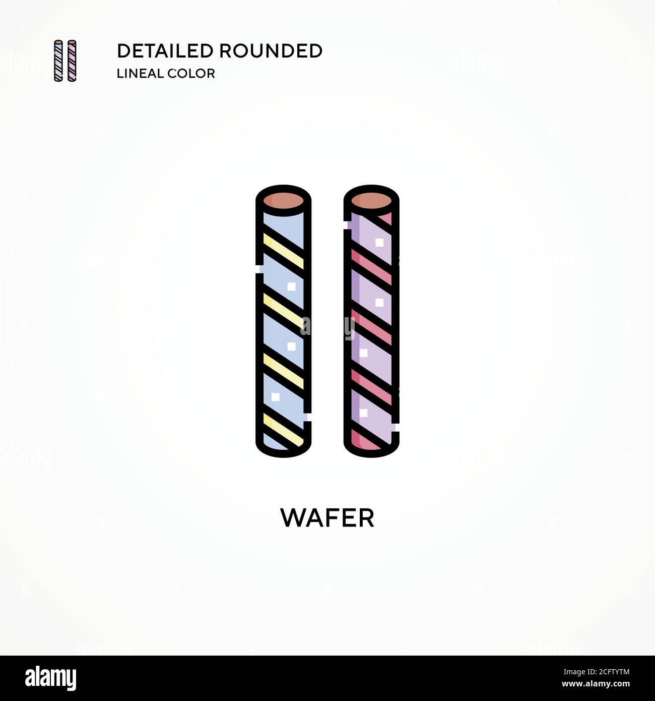 Wafer vector icon. Modern vector illustration concepts. Easy to edit ...