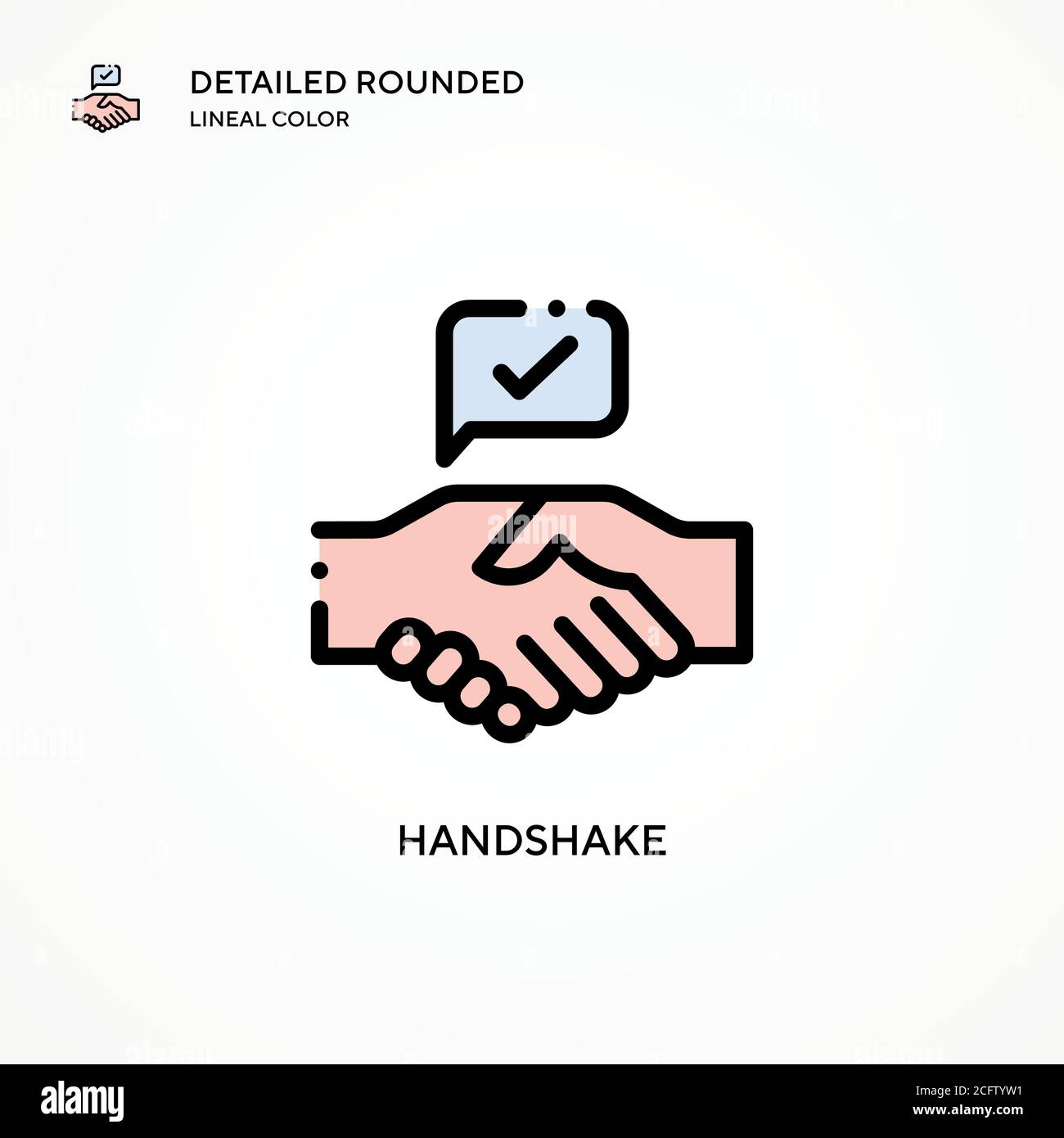 Handshake vector icon. Modern vector illustration concepts. Easy to ...