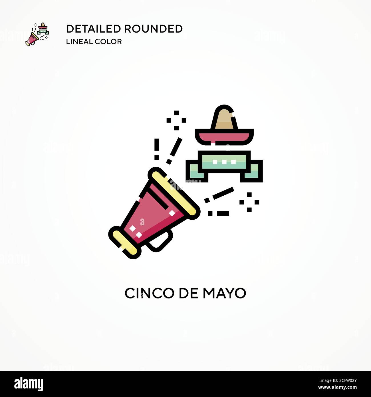Cinco de mayo vector icon. Modern vector illustration concepts. Easy to ...