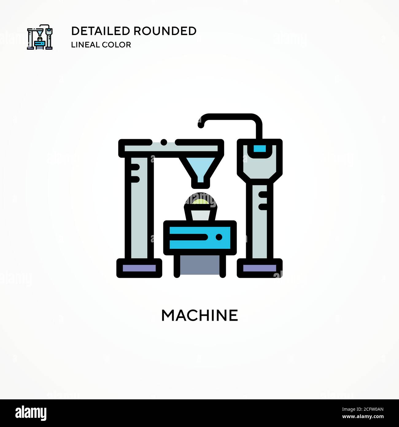 Machine vector icon. Modern vector illustration concepts. Easy to edit ...