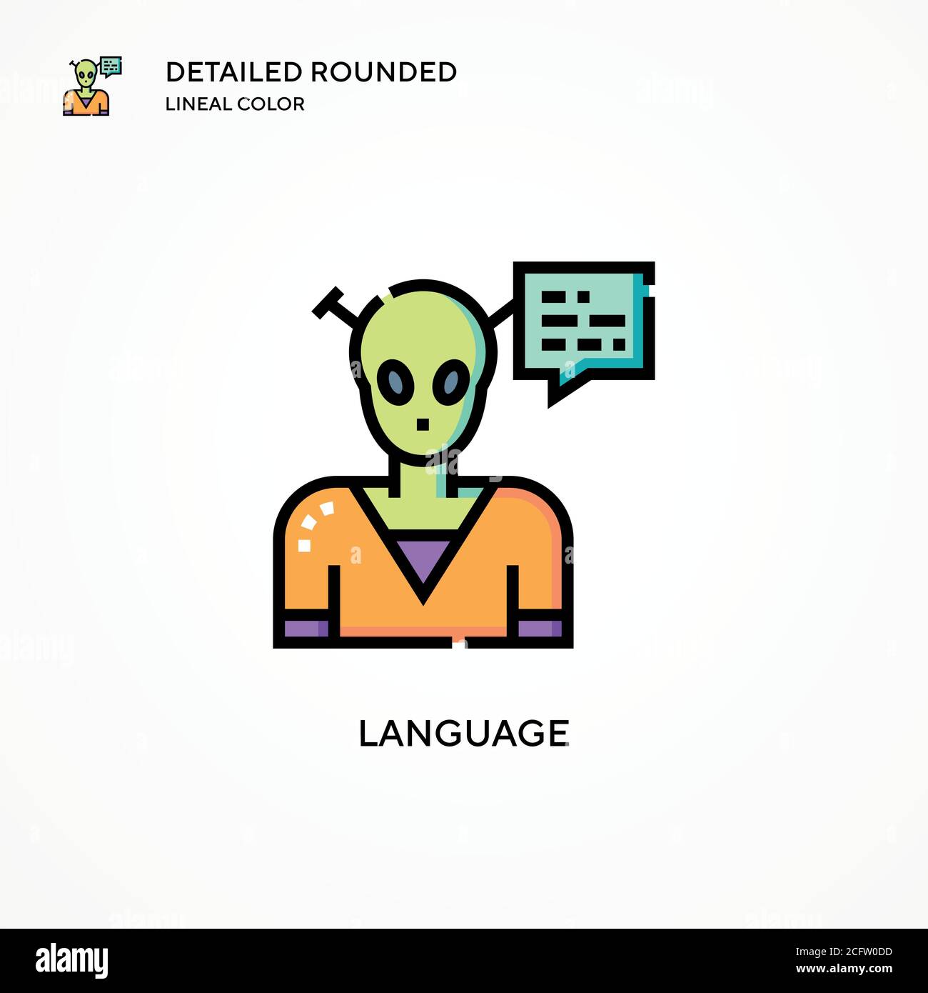 Language vector icon. Modern vector illustration concepts. Easy to edit ...