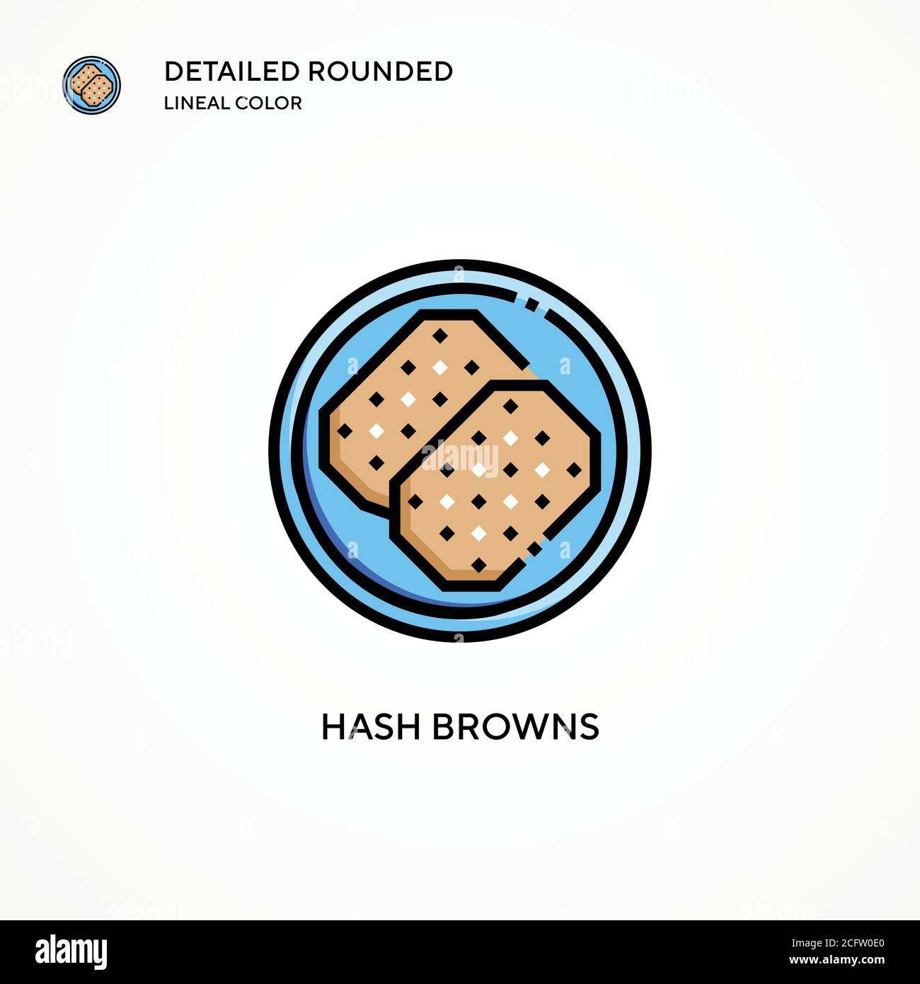 Hashed browns potato Stock Vector Images - Alamy