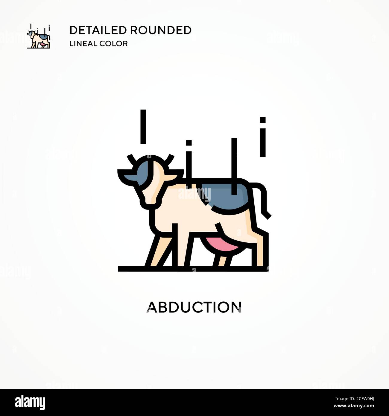 Abduction vector icon. Modern vector illustration concepts. Easy to ...