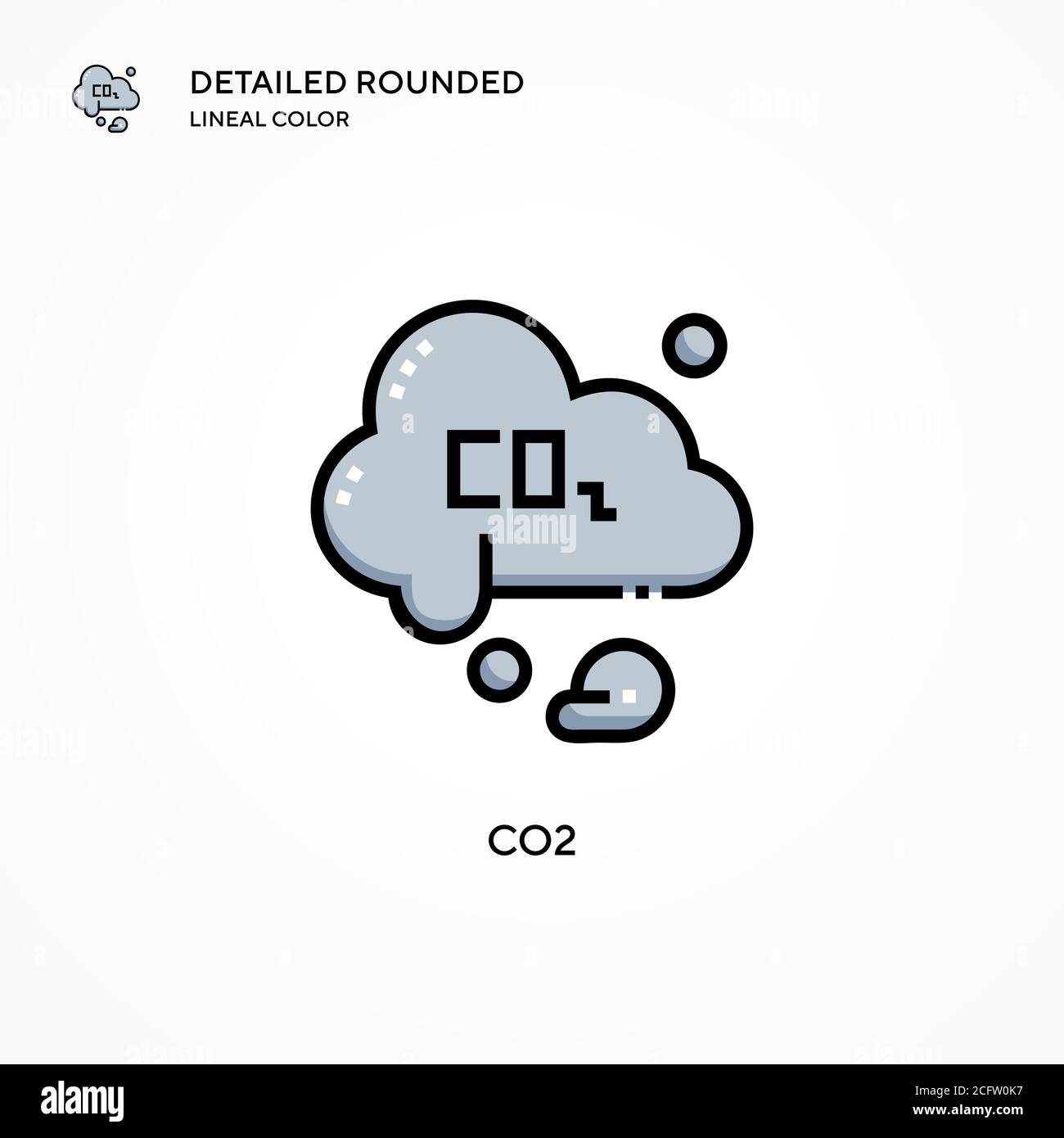 Co2 vector icon. Modern vector illustration concepts. Easy to edit and ...