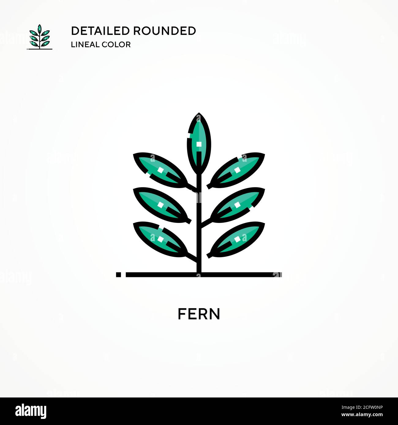 Tropical ferns Stock Vector Images - Alamy