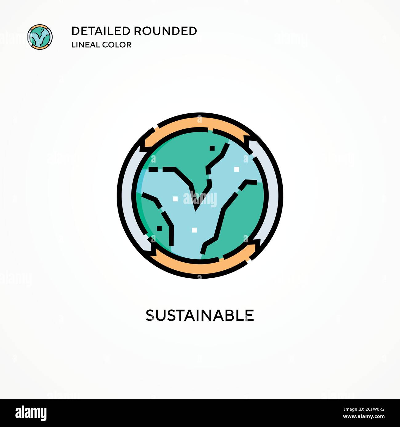 Sustainable vector icon. Modern vector illustration concepts. Easy to ...