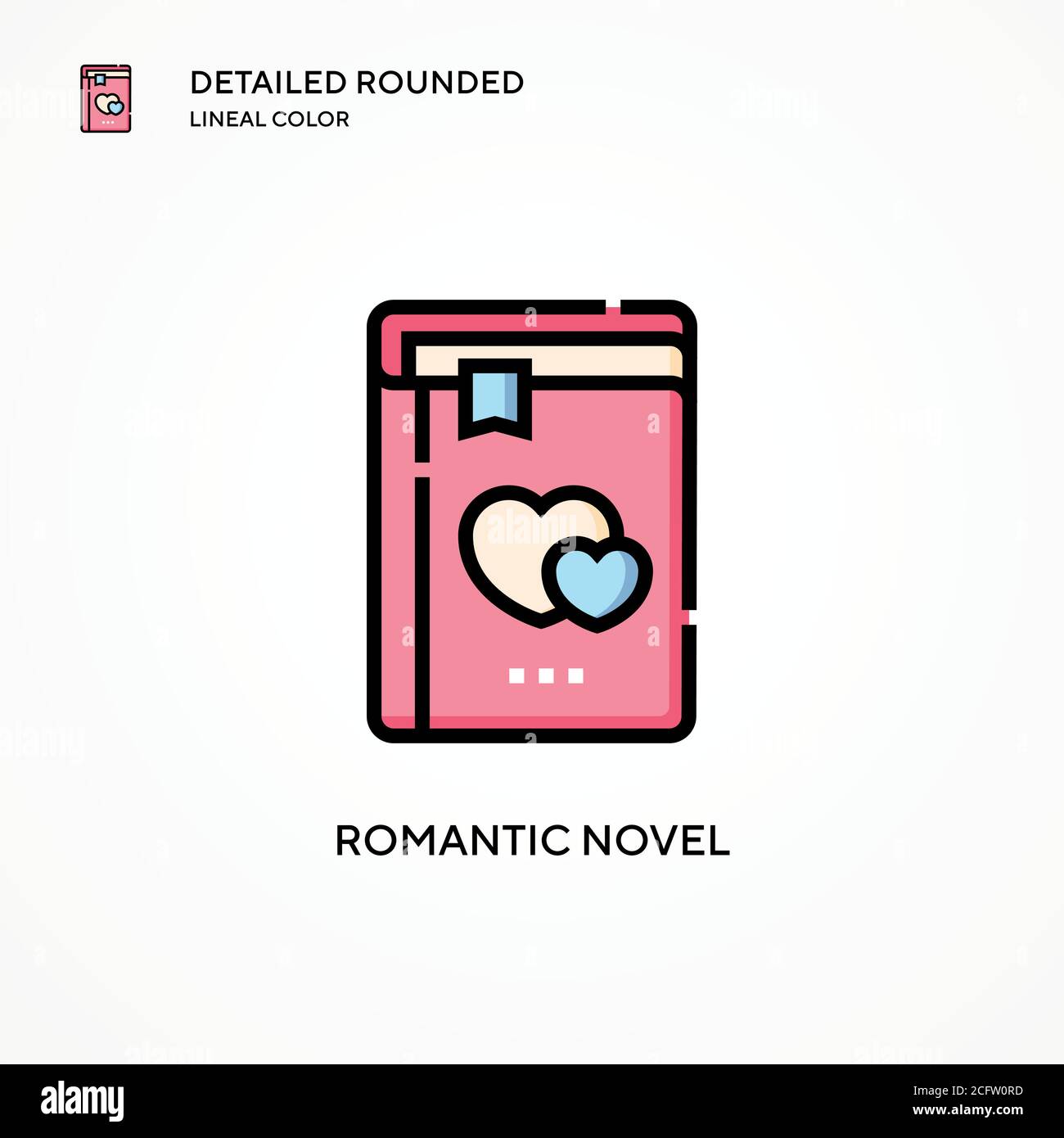 Romantic novel vector icon. Modern vector illustration concepts. Easy ...