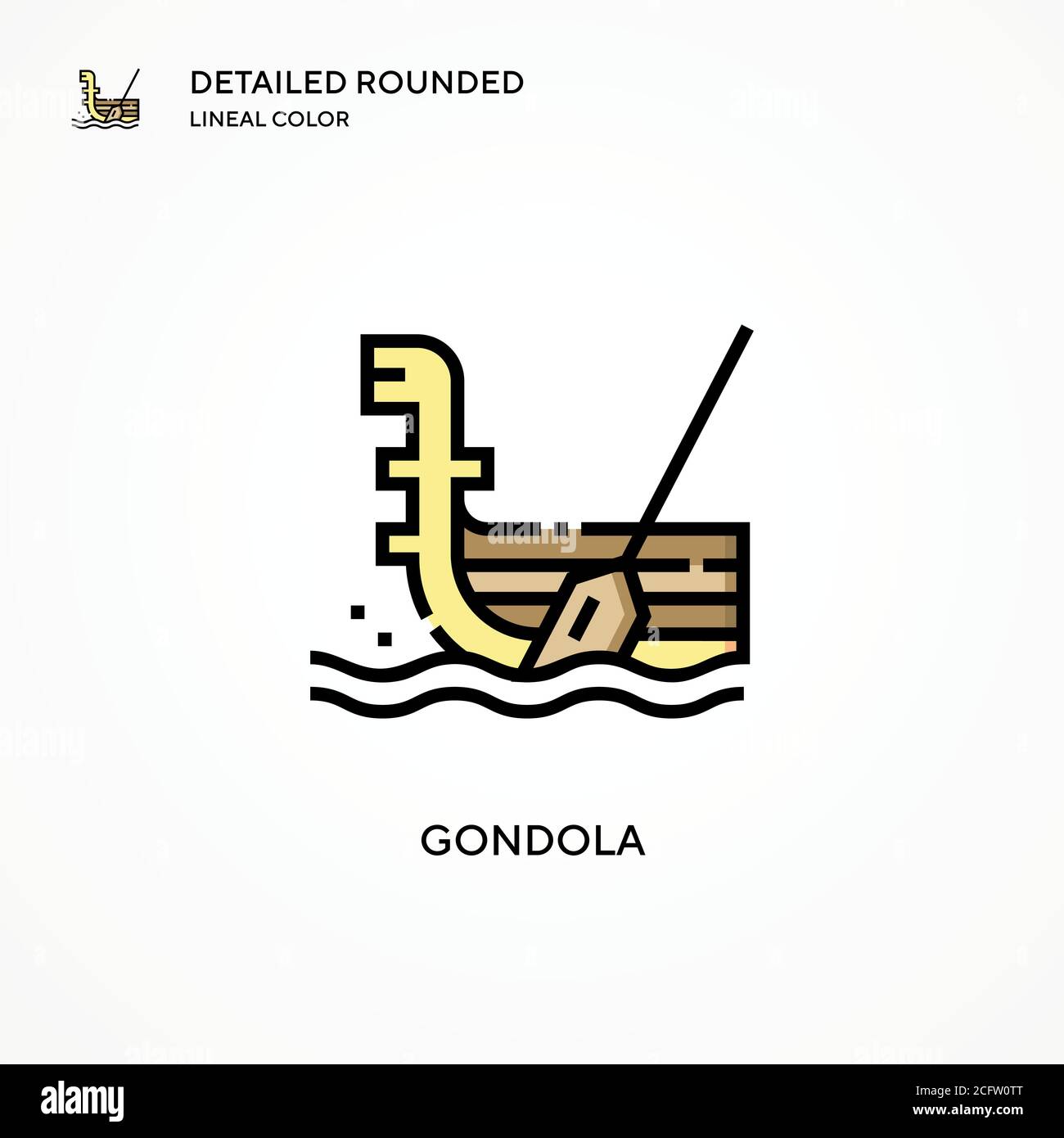Gondola vector icon. Modern vector illustration concepts. Easy to edit ...