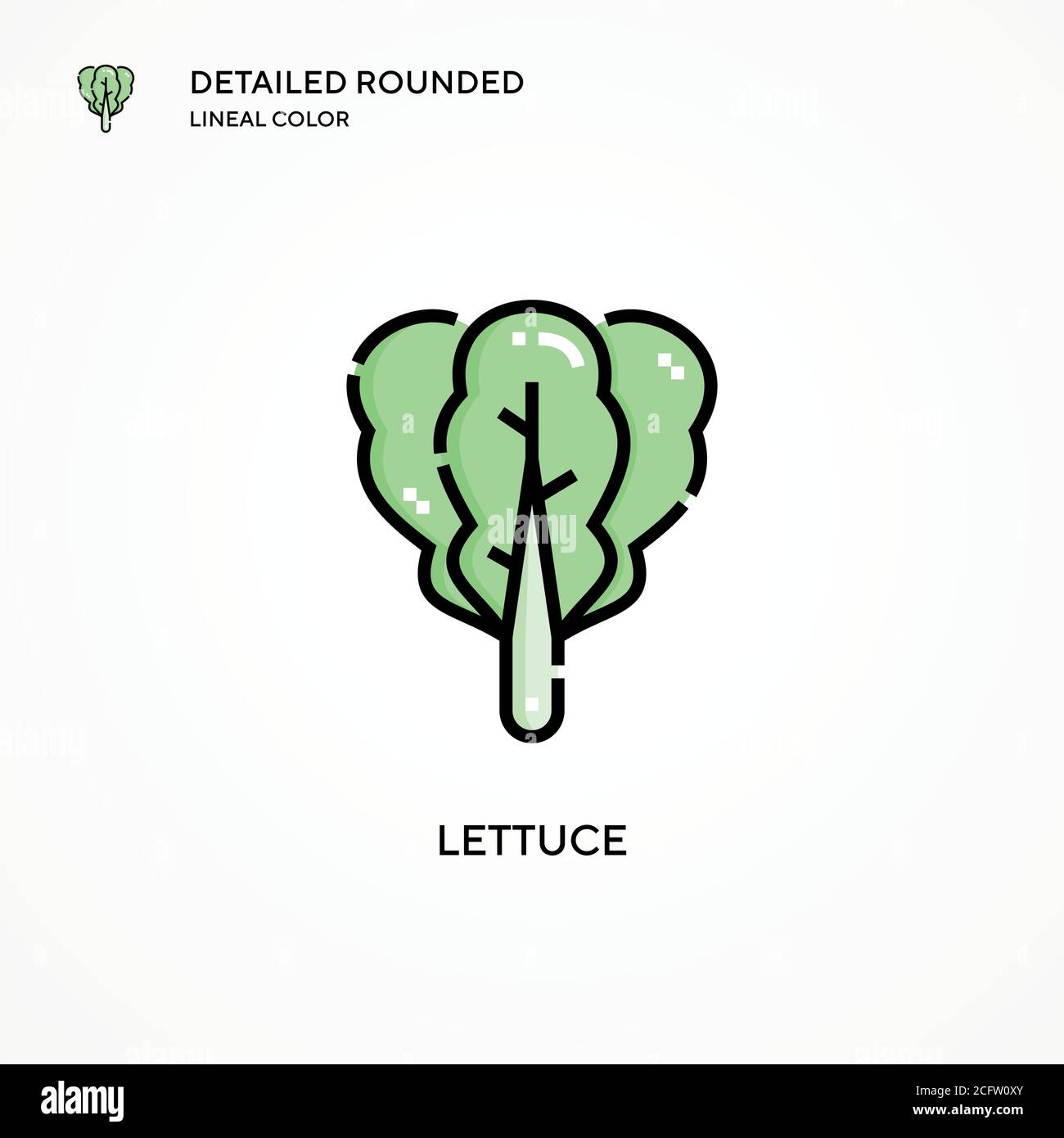Lettuce vector icon. Modern vector illustration concepts. Easy to edit ...