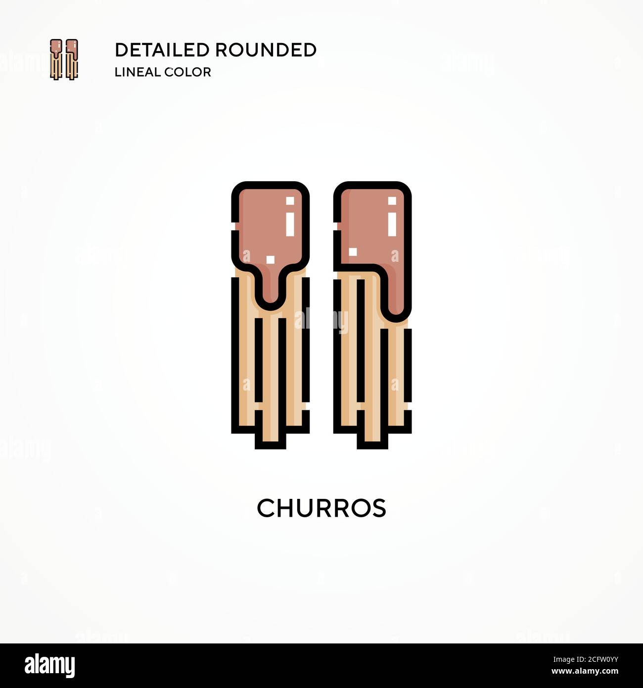 Churros Stock Vector Images - Alamy