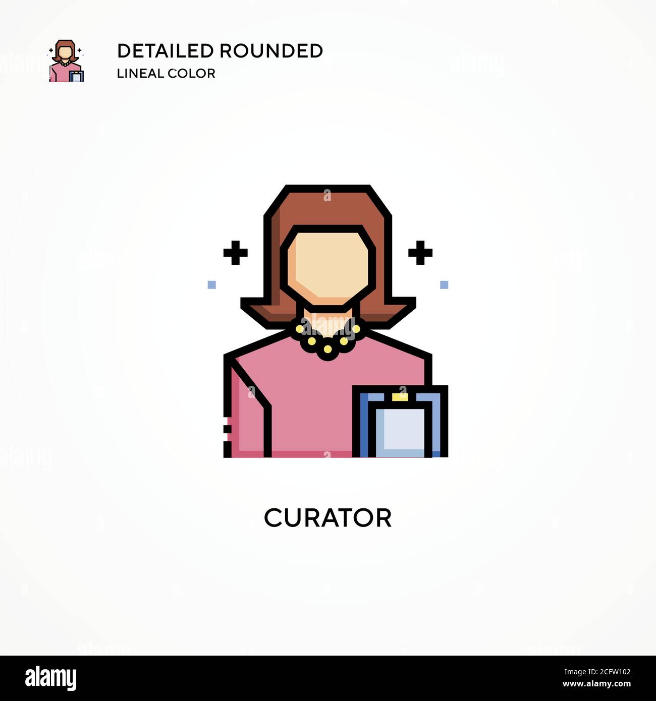 Curator Stock Vector Images - Alamy