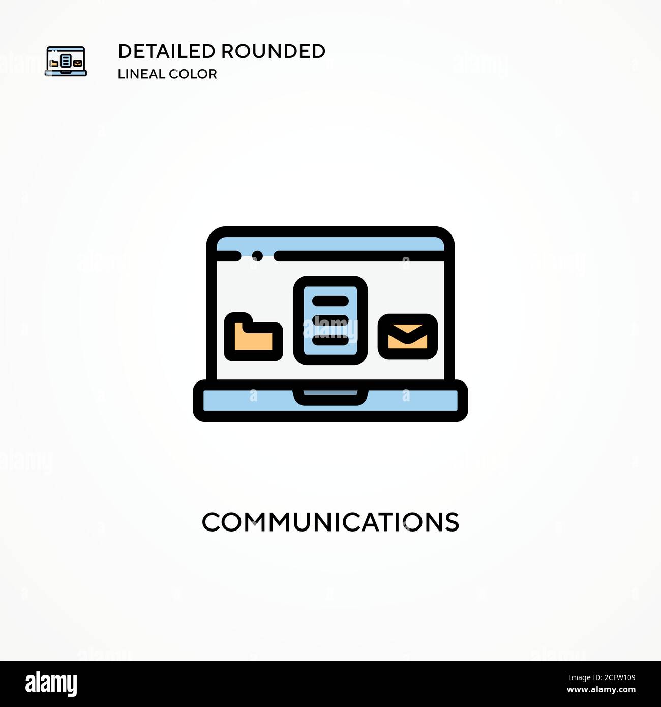 Communications vector icon. Modern vector illustration concepts. Easy ...