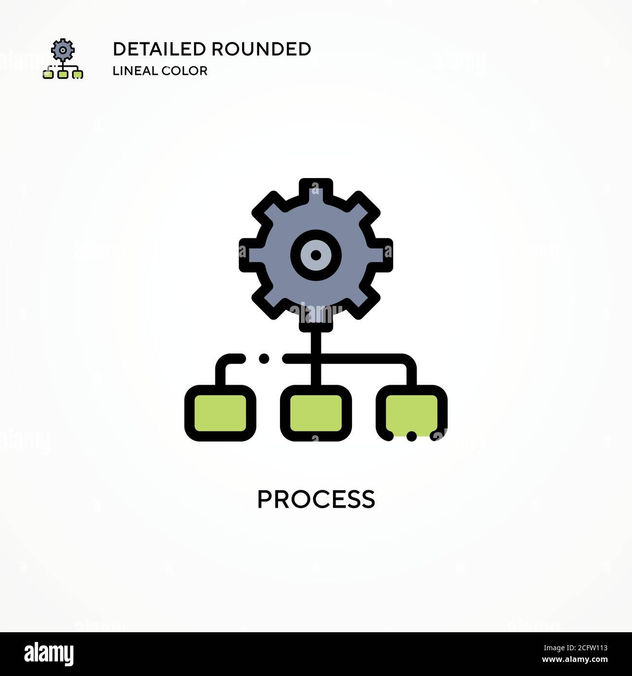 Process vector icon. Modern vector illustration concepts. Easy to edit ...