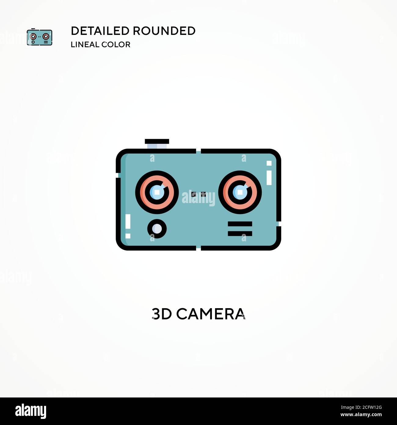 3d camera vector icon. Modern vector illustration concepts. Easy to ...