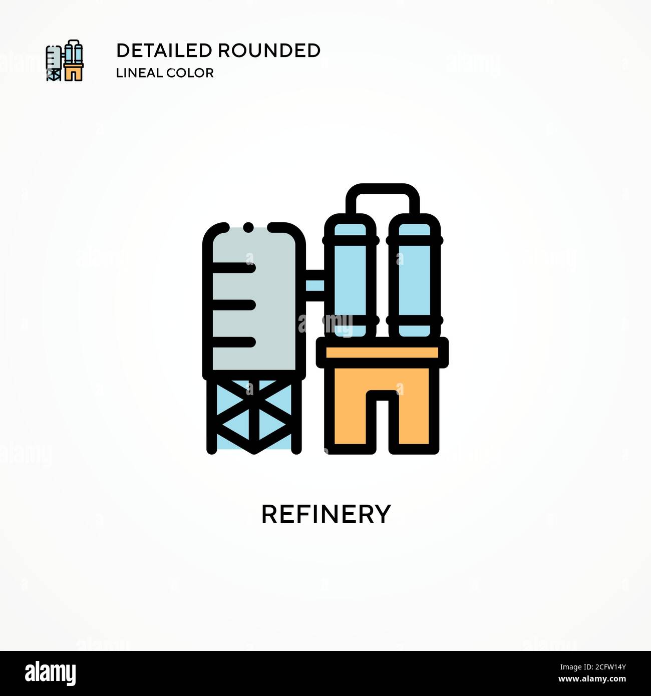 Refinery vector icon. Modern vector illustration concepts. Easy to edit ...