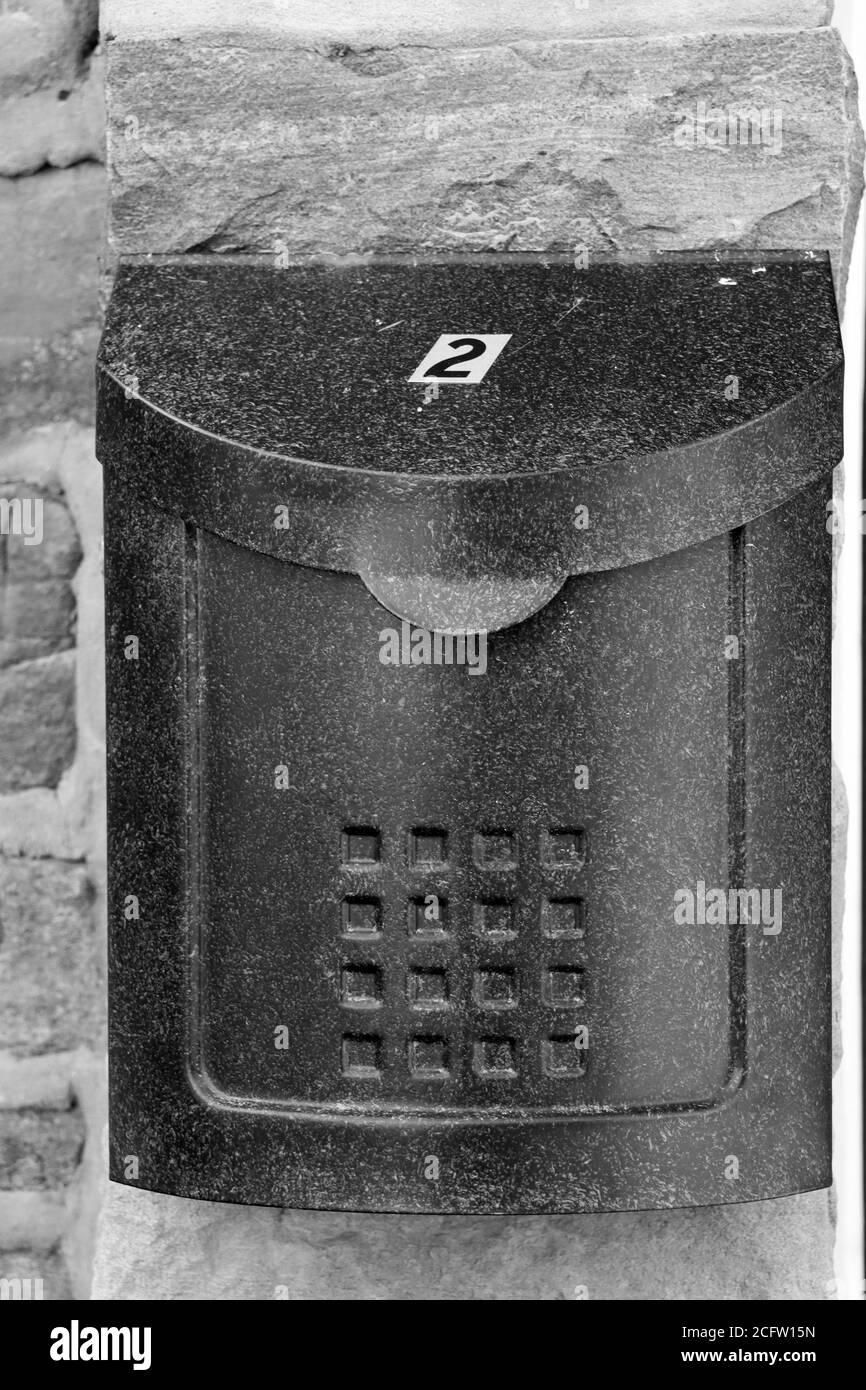 Mail box Black and White Stock Photos & Images - Alamy