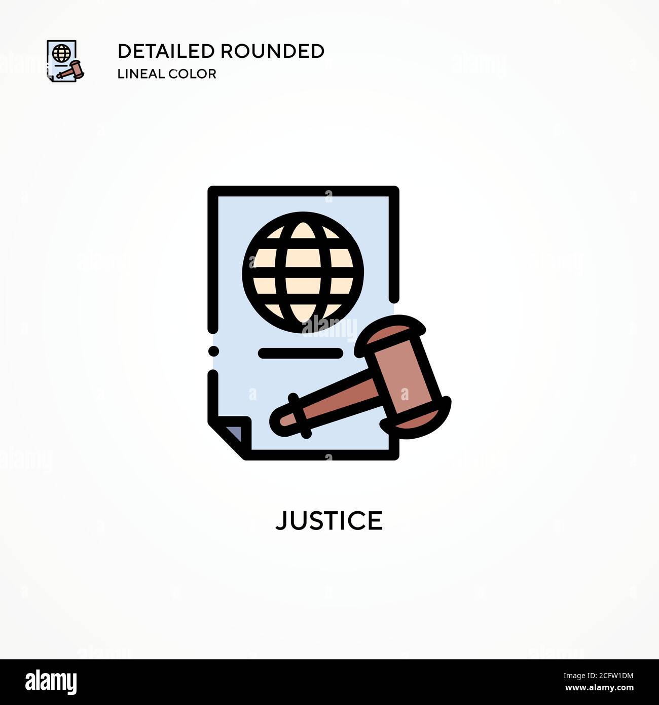 Justice vector icon. Modern vector illustration concepts. Easy to edit ...