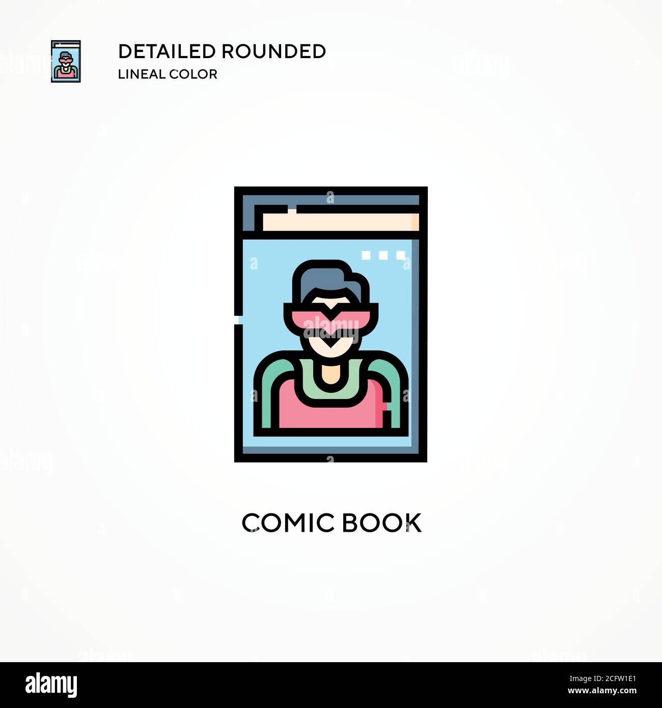 Comic book vector icon. Modern vector illustration concepts. Easy to ...