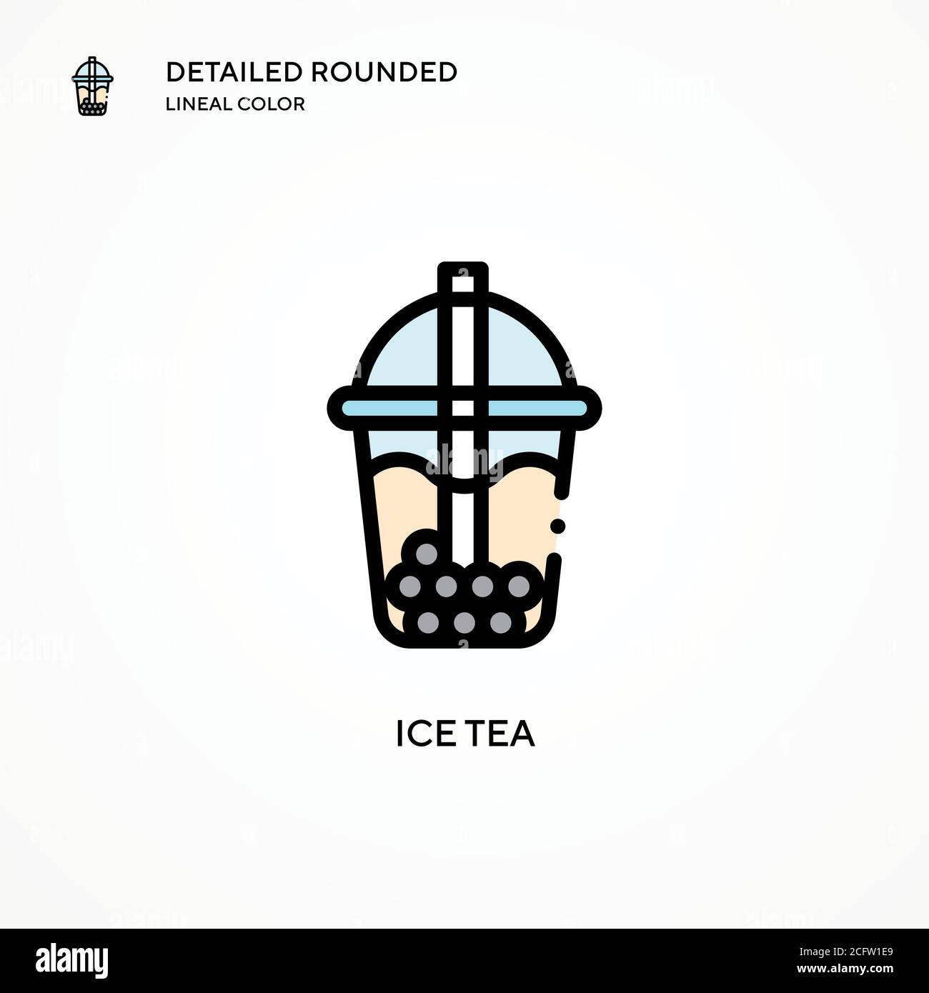 Ice Tea vector icon. Modern vector illustration concepts. Easy to edit ...
