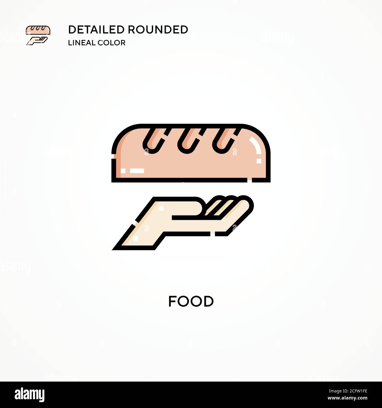 Food vector icon. Modern vector illustration concepts. Easy to edit and ...