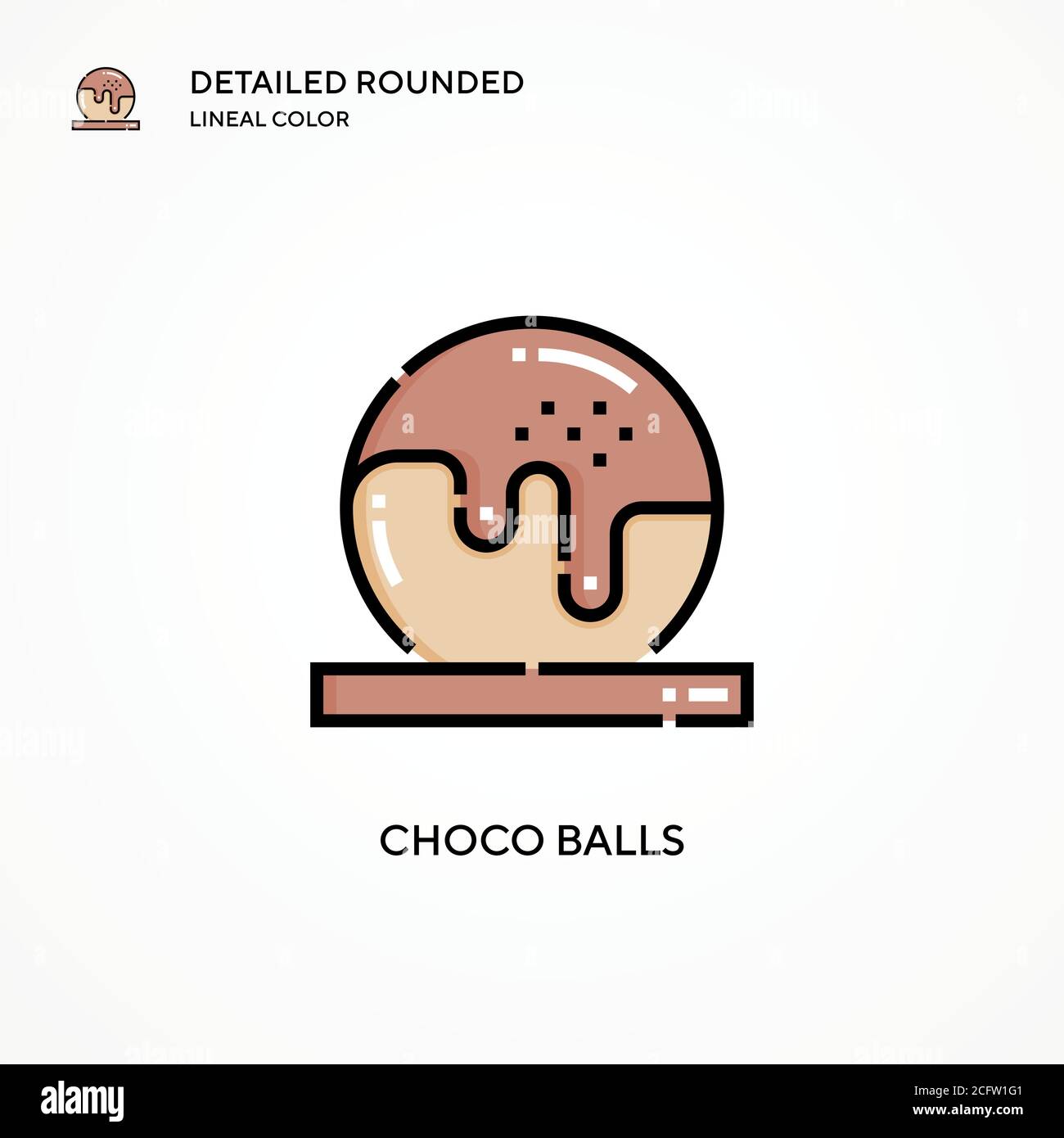 Choco balls vector icon. Modern vector illustration concepts. Easy to ...