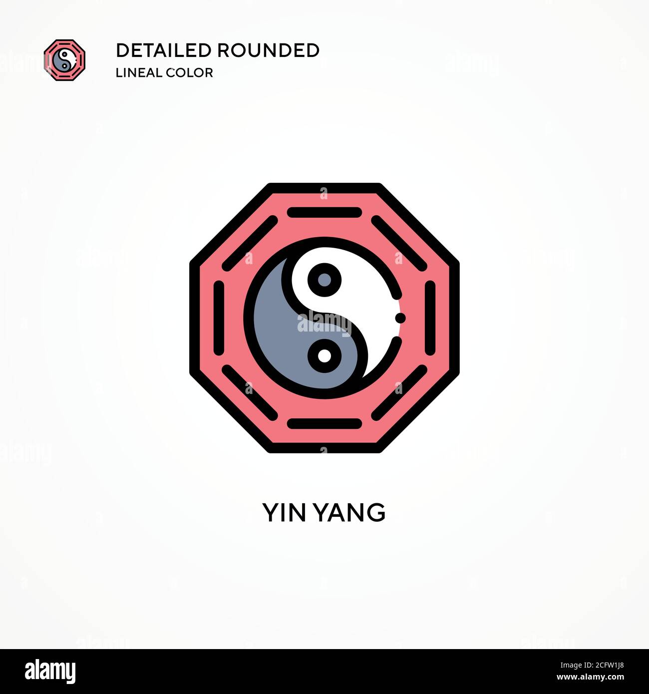 Yin yang vector icon. Modern vector illustration concepts. Easy to edit ...