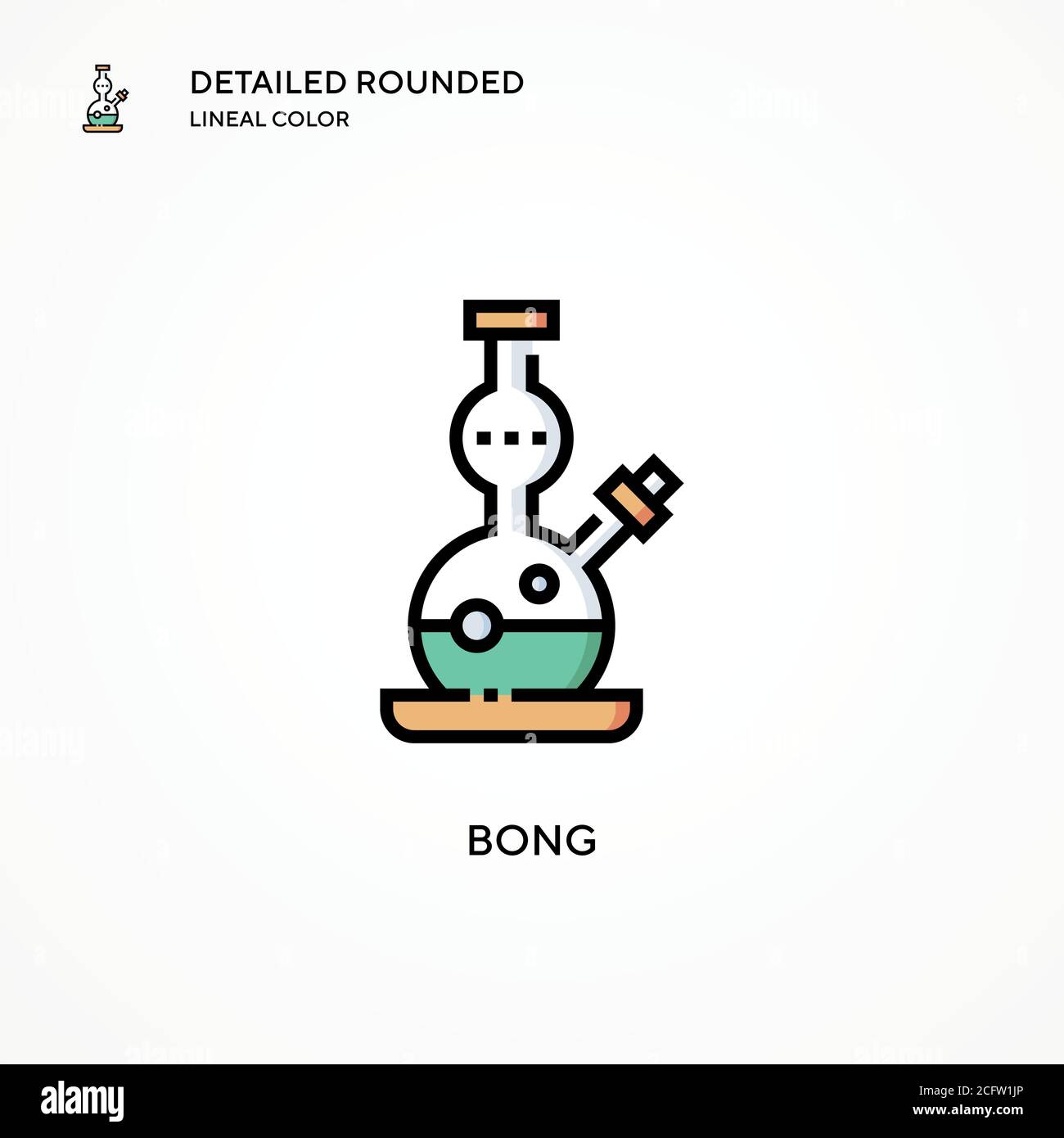 Bong vector icon. Modern vector illustration concepts. Easy to edit and ...