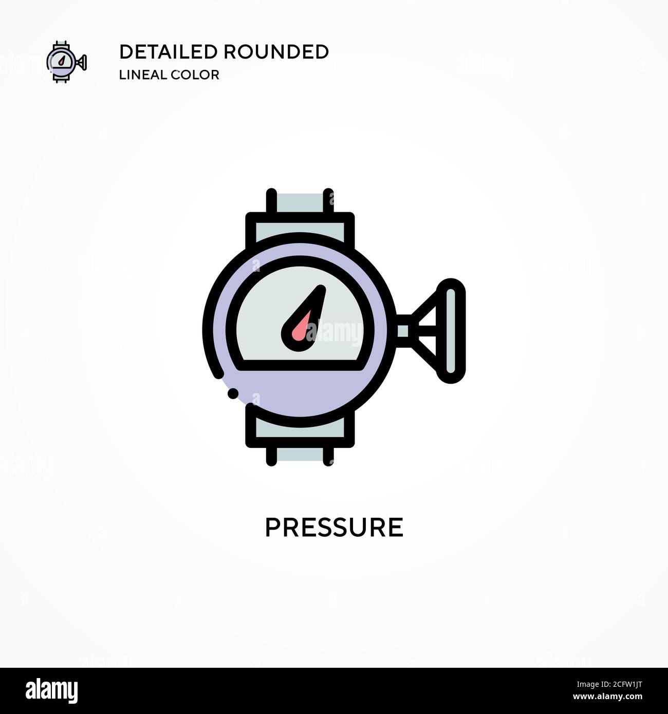 Pressure vector icon. Modern vector illustration concepts. Easy to edit ...
