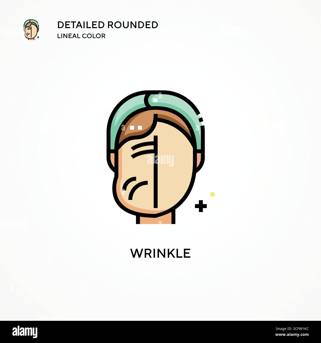 Wrinkle vector icon. Modern vector illustration concepts. Easy to edit ...