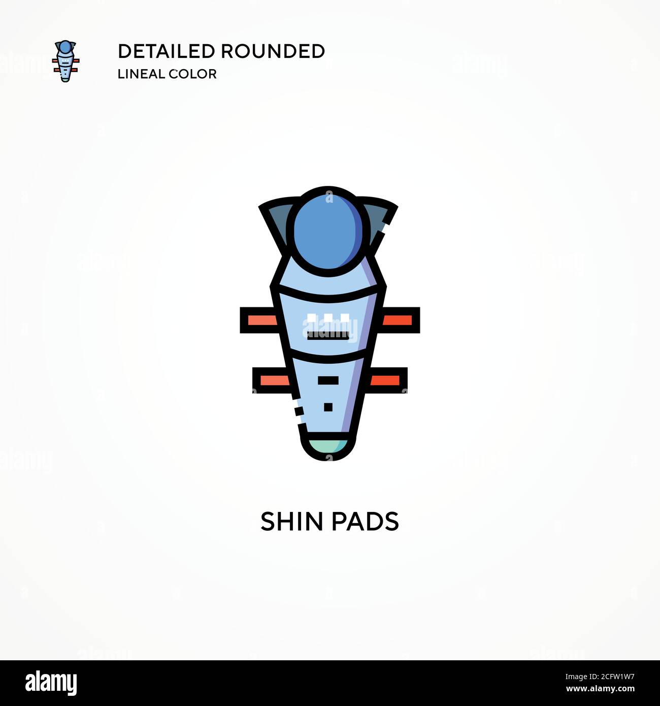 Football shin pads Stock Vector Images - Alamy