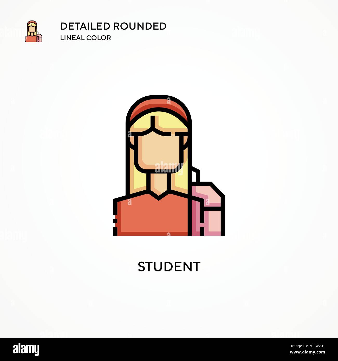 Student vector icon. Modern vector illustration concepts. Easy to edit ...