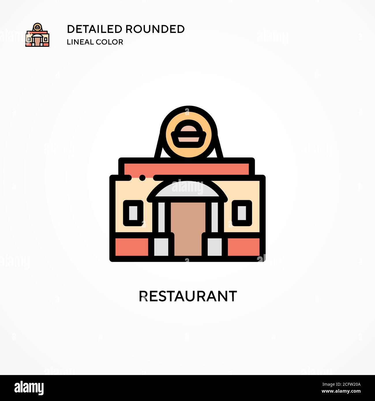Restaurant vector icon. Modern vector illustration concepts. Easy to ...