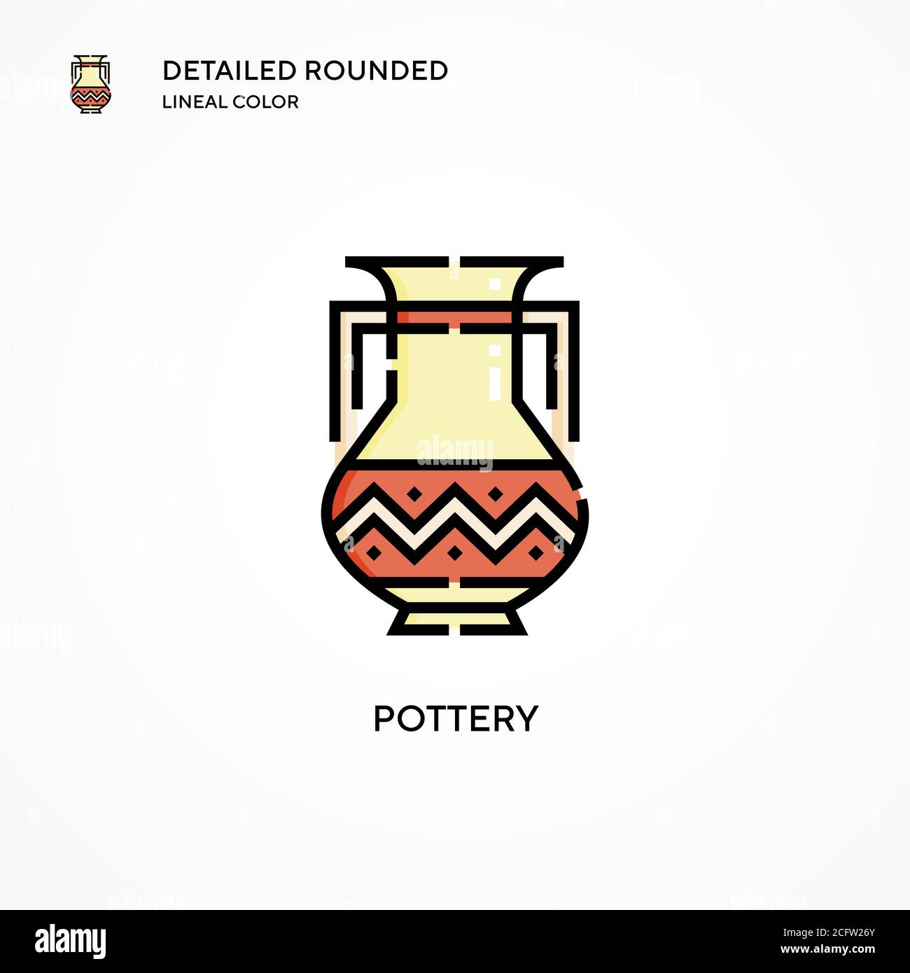 Pottery vector icon. Modern vector illustration concepts. Easy to edit ...