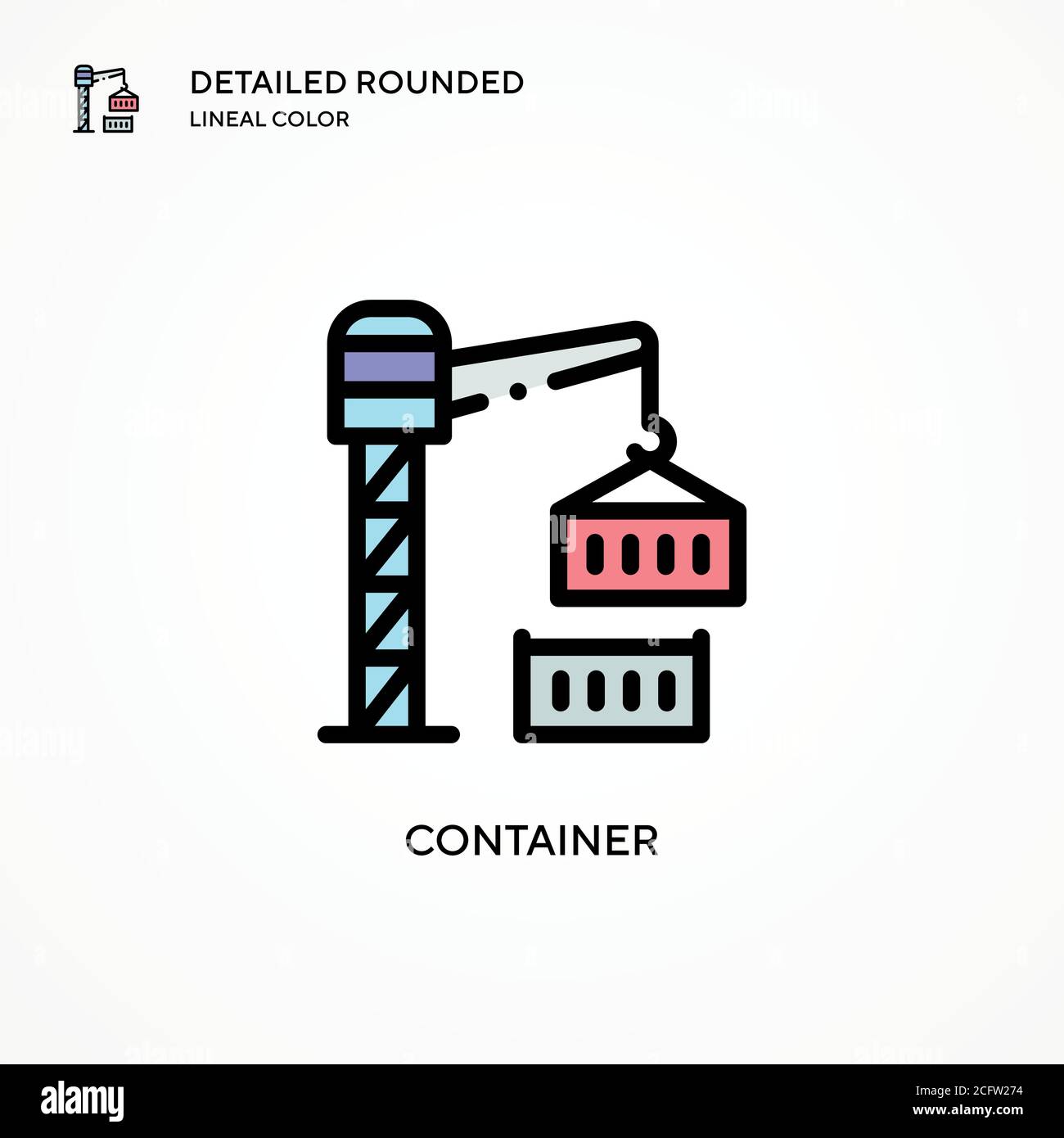 Container vector icon. Modern vector illustration concepts. Easy to ...