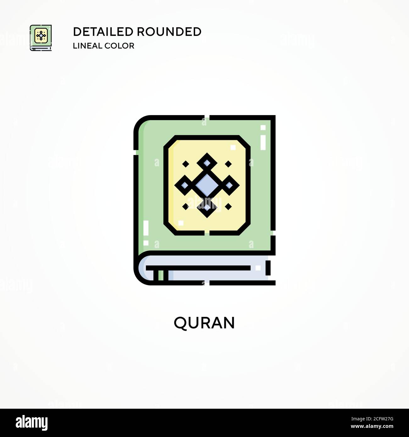 Reading quran icon vector vectors hi-res stock photography and images ...