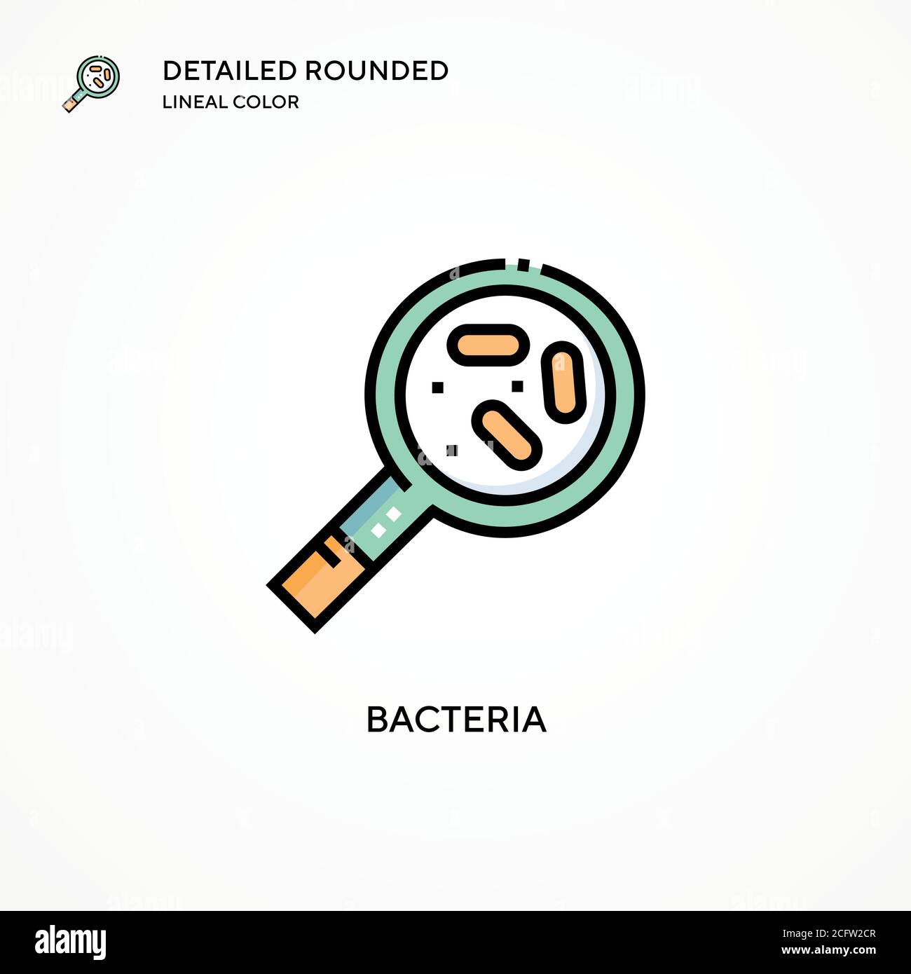 Bacteria vector icon. Modern vector illustration concepts. Easy to edit ...