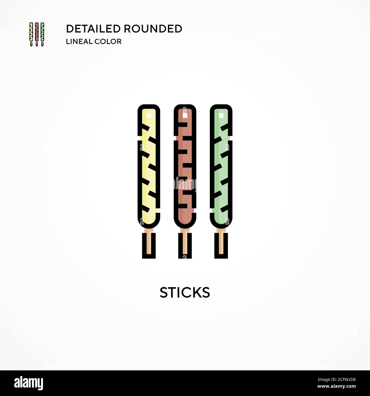 Sticks vector icon. Modern vector illustration concepts. Easy to edit ...