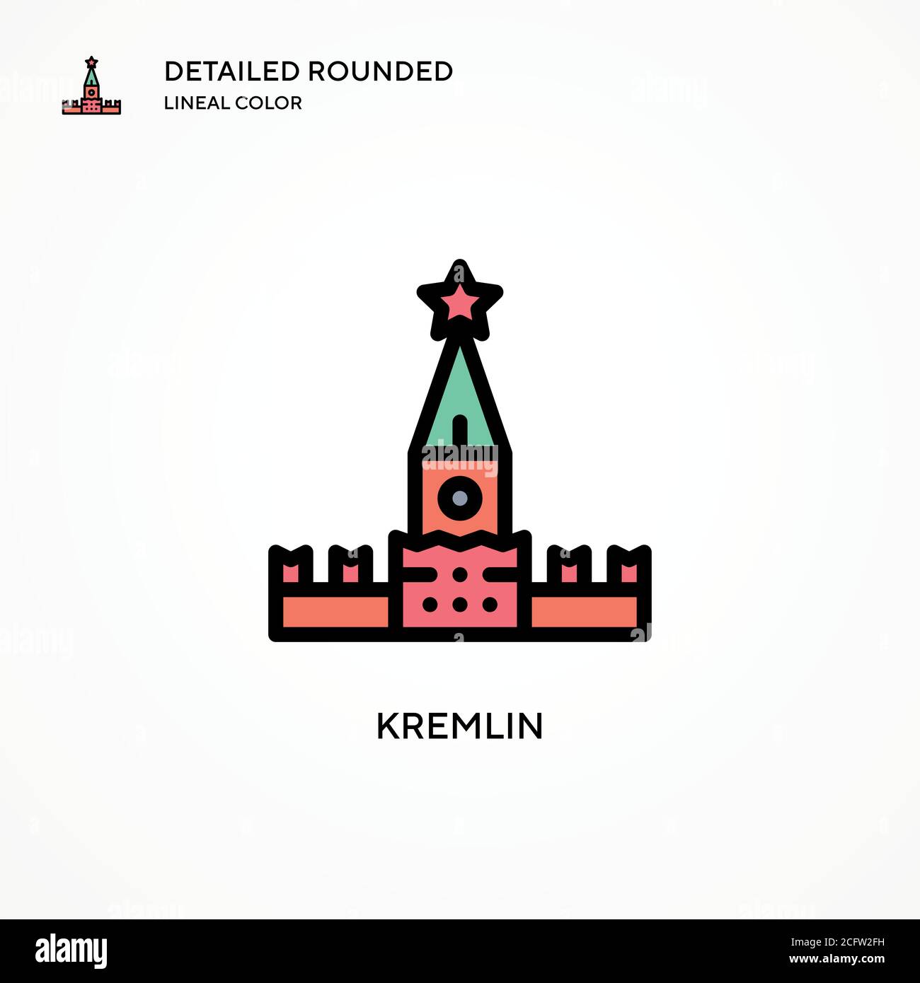 Kremlin vector icon. Modern vector illustration concepts. Easy to edit ...