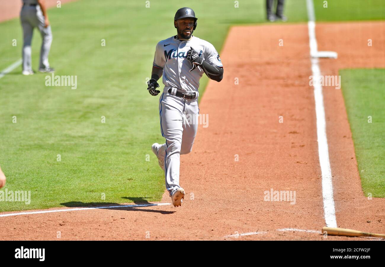 Atlanta, GA, USA. 07th Sep, 2020. Marlins outfielder Starling Marte ...
