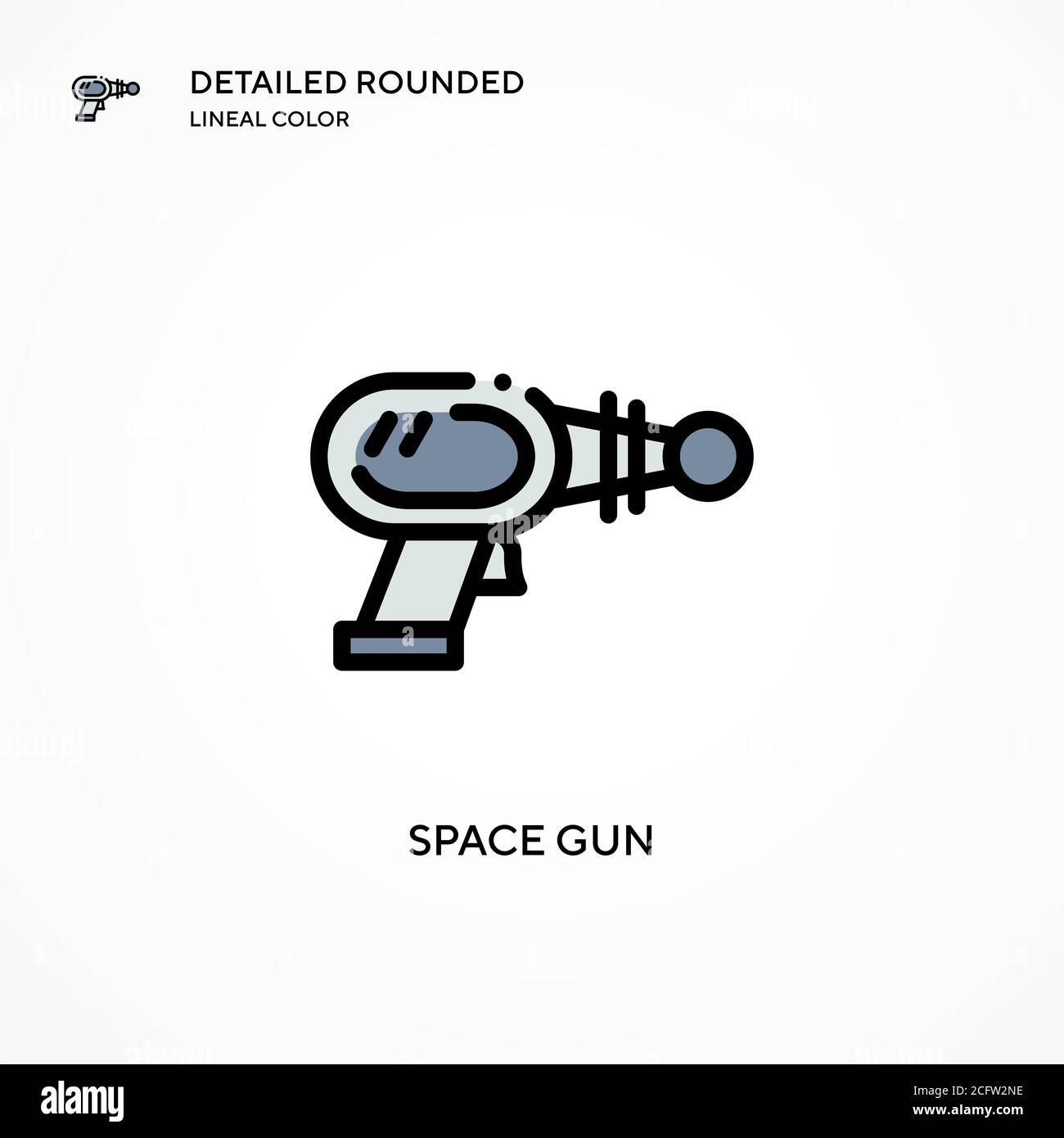 Space gun vector icon. Modern vector illustration concepts. Easy to ...